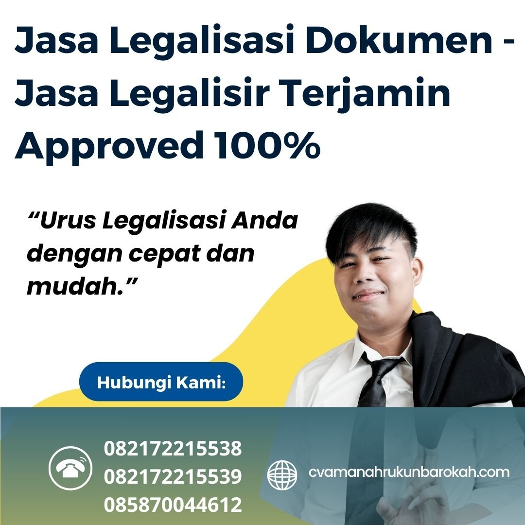 Jasa Legalisasi Dokumen - Jasa Legalisir Terjamin Approved 100%
