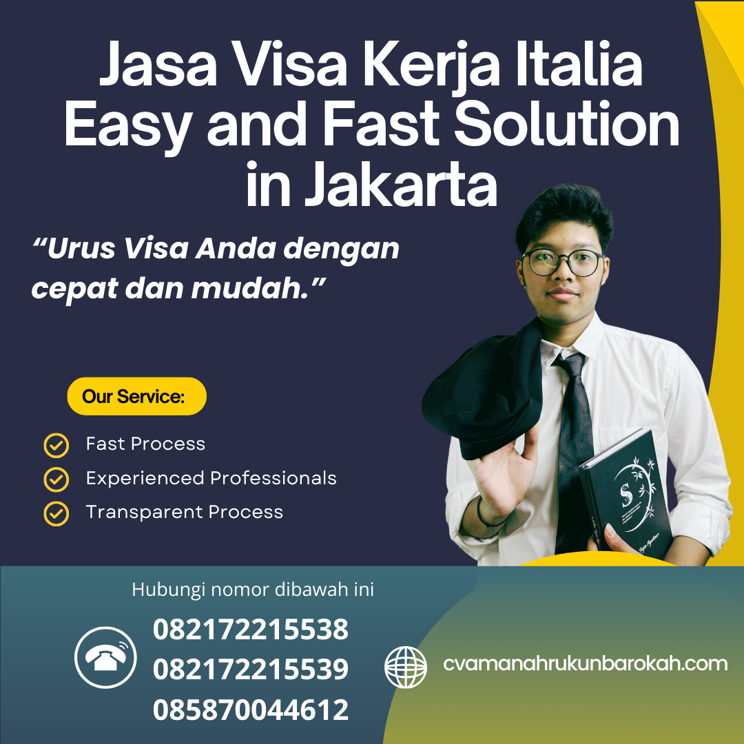 Jasa Visa Kerja Italia Easy and Fast Solution in Jakarta