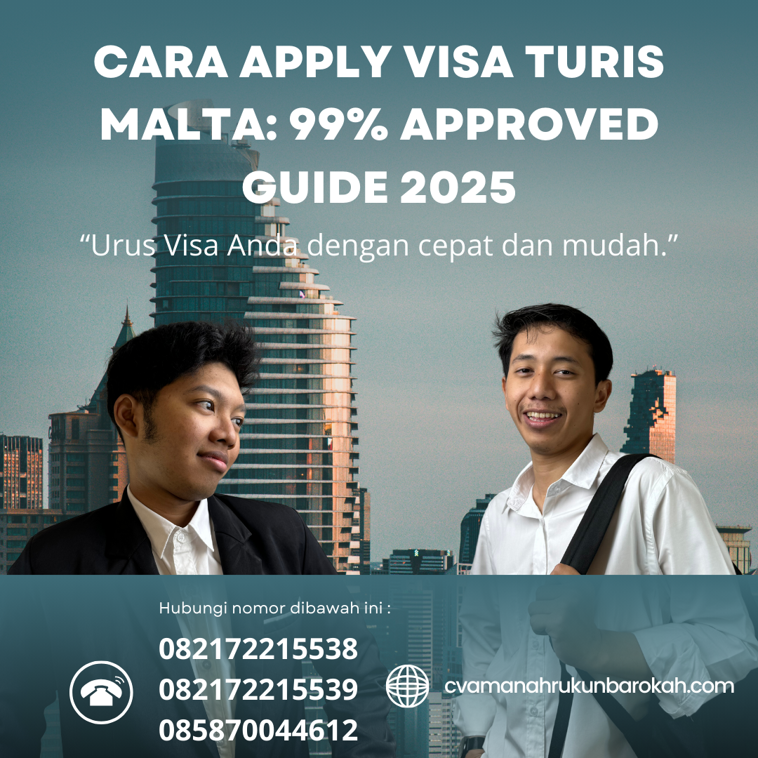 Cara Apply Visa Turis Malta: 99% Approved Guide 2025