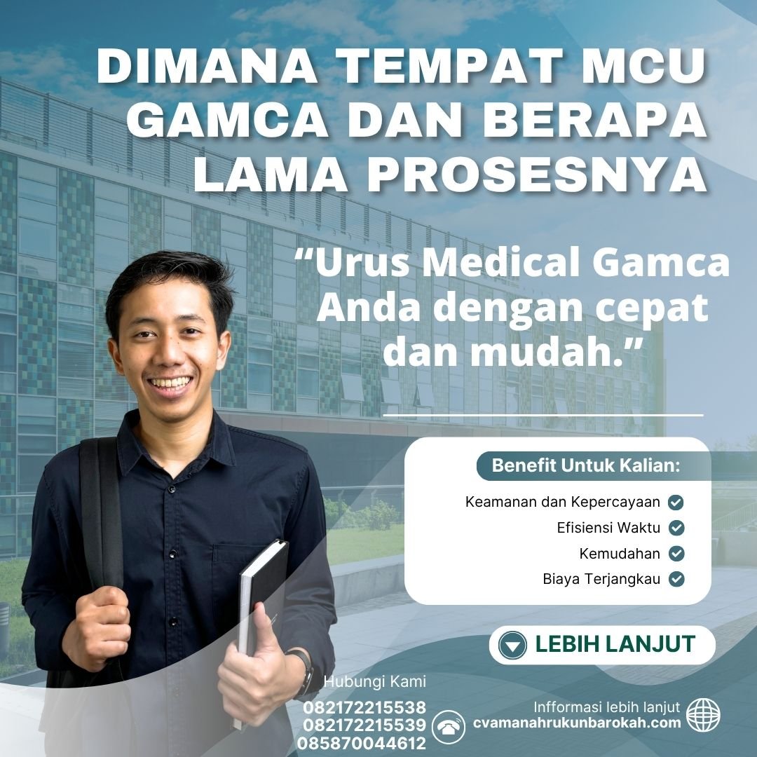 Dimana Tempat MCU Gamca dan Berapa Lama Prosesnya