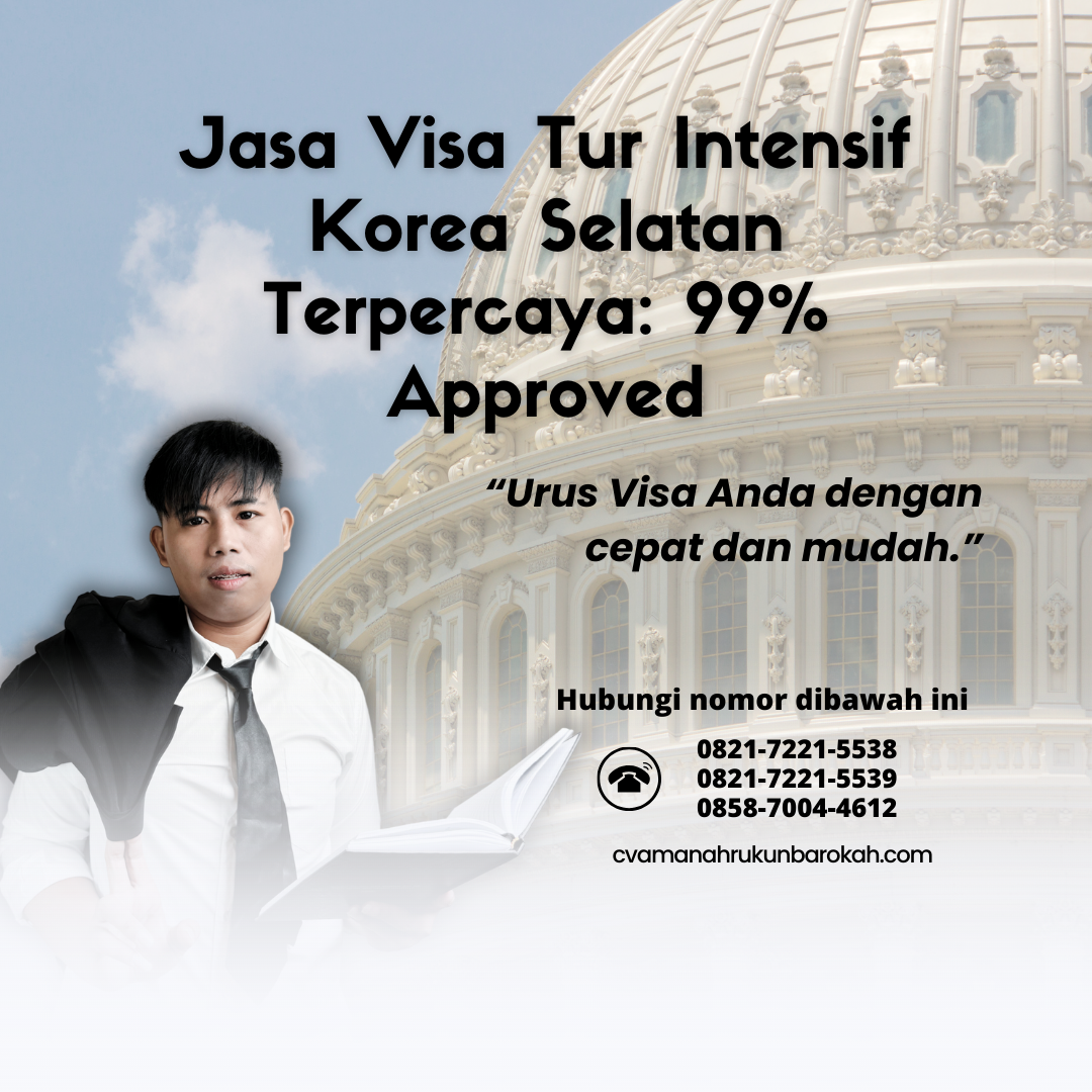 Jasa Visa Tur Intensif Korea Selatan Terpercaya: 99% Approved
