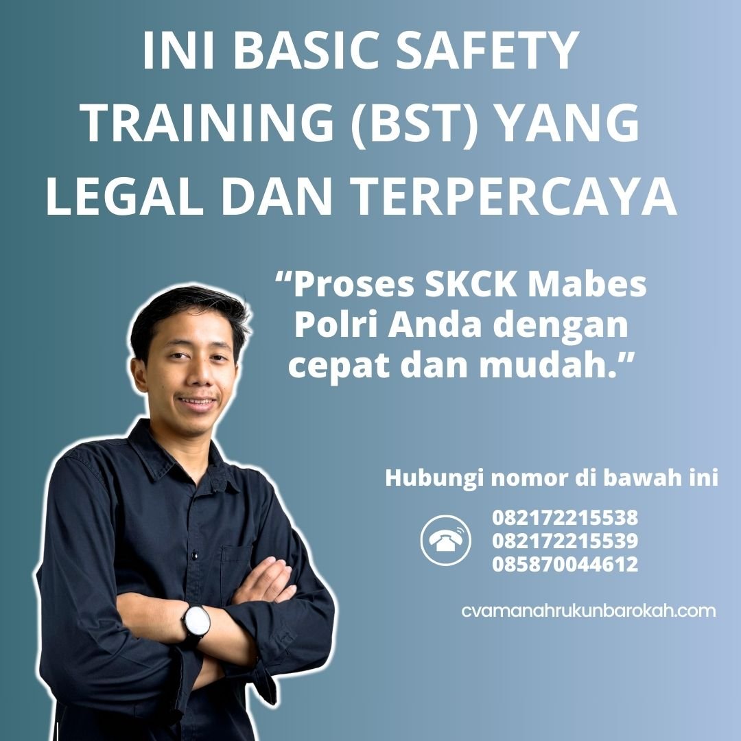 Ini Basic Safety Training (BST) Yang Legal dan Terpercaya
