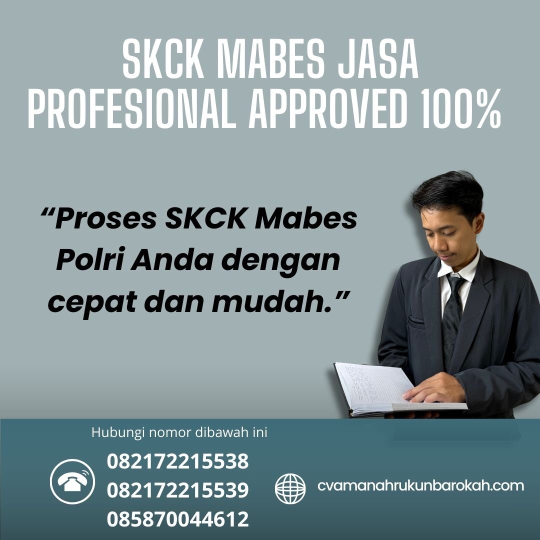 SKCK Mabes Jasa Profesional Approved 100%