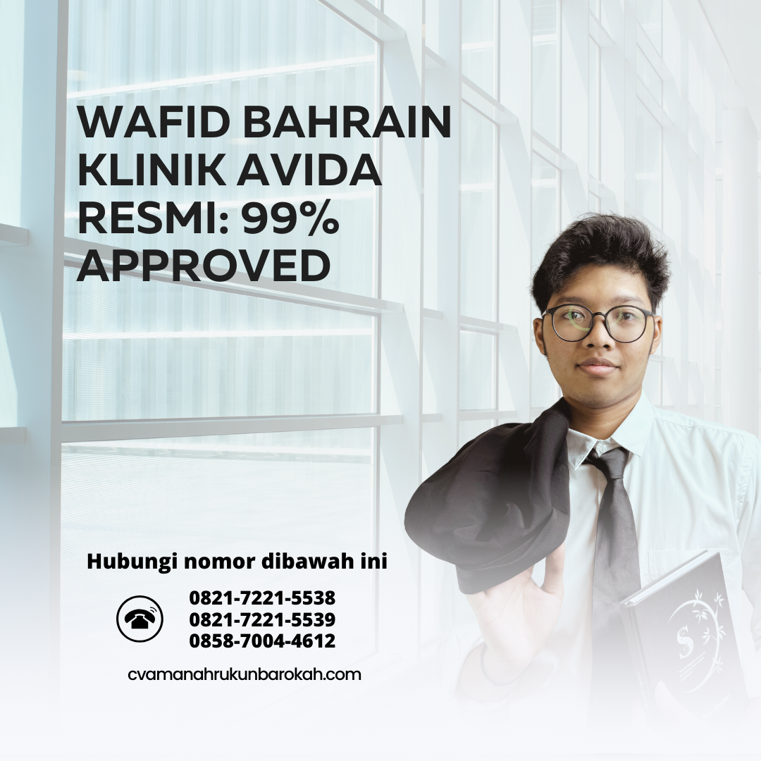 Wafid Bahrain Klinik Avida Resmi: 99% Approved