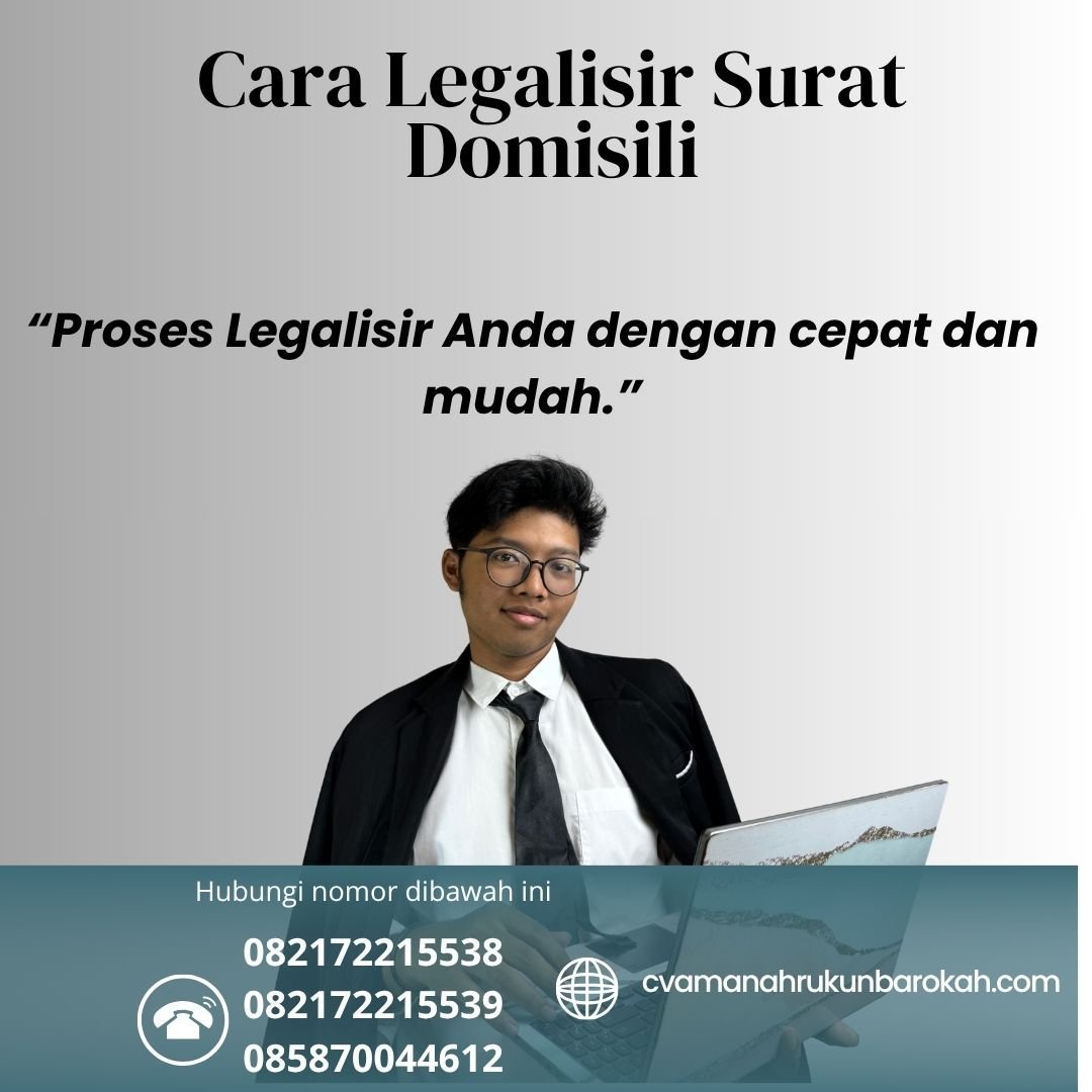 Cara Legalisir Surat Domisili