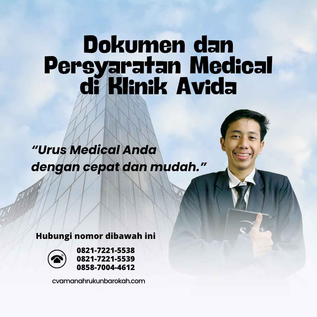 Dokumen dan Persyaratan Medical di Klinik Avida: 99% Approved