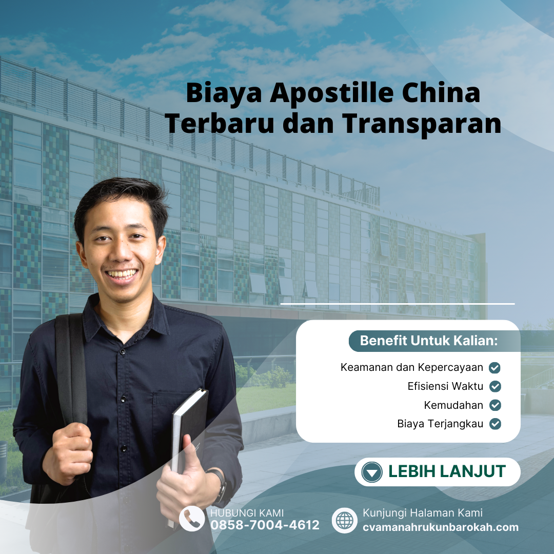 Biaya Apostille China Terbaru dan Transparan: 99% Approved