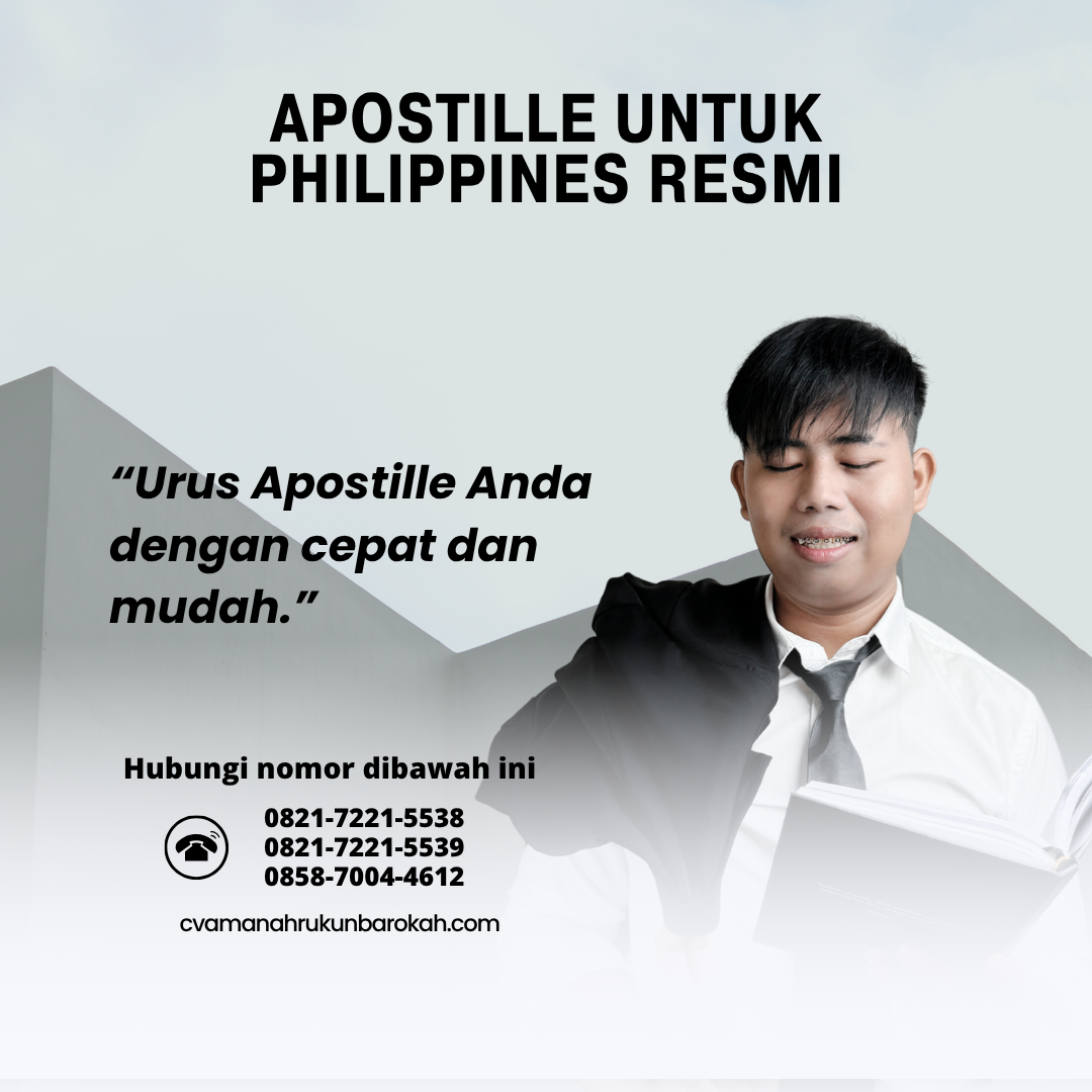 Apostille untuk Philippines Resmi: 99% Approved